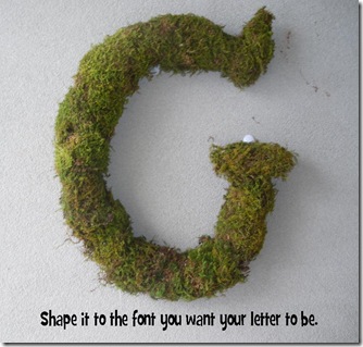 Pottery Barn Moss Letter Tutorial - Girl Loves Glam